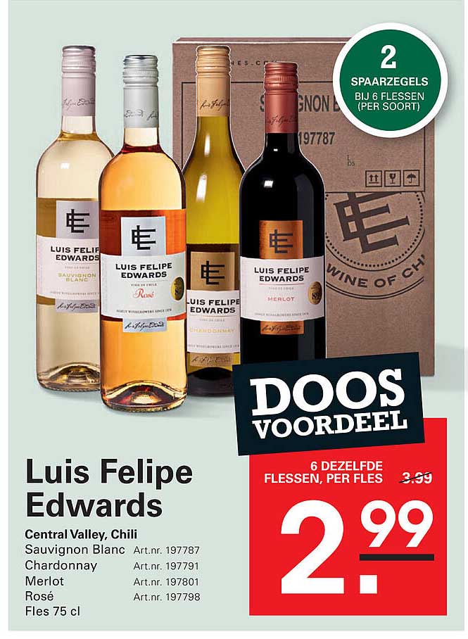 Luis Felipe Edwards aanbieding bij Sligro