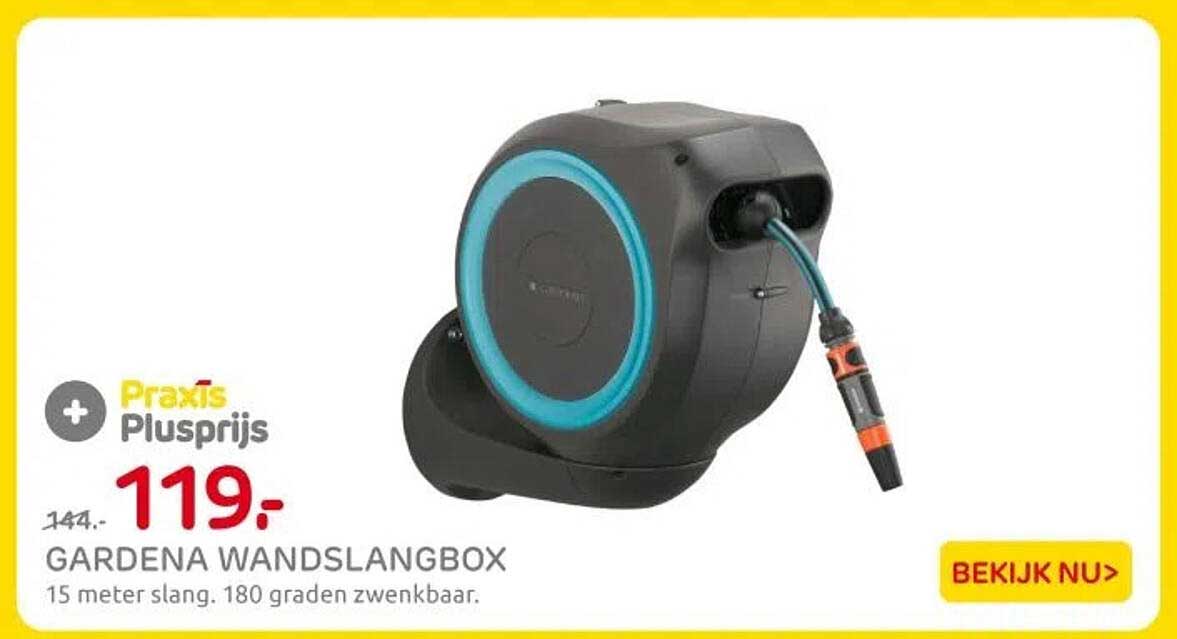Gardena Wandslangbox Aanbieding bij Praxis - FolderFeest.nl