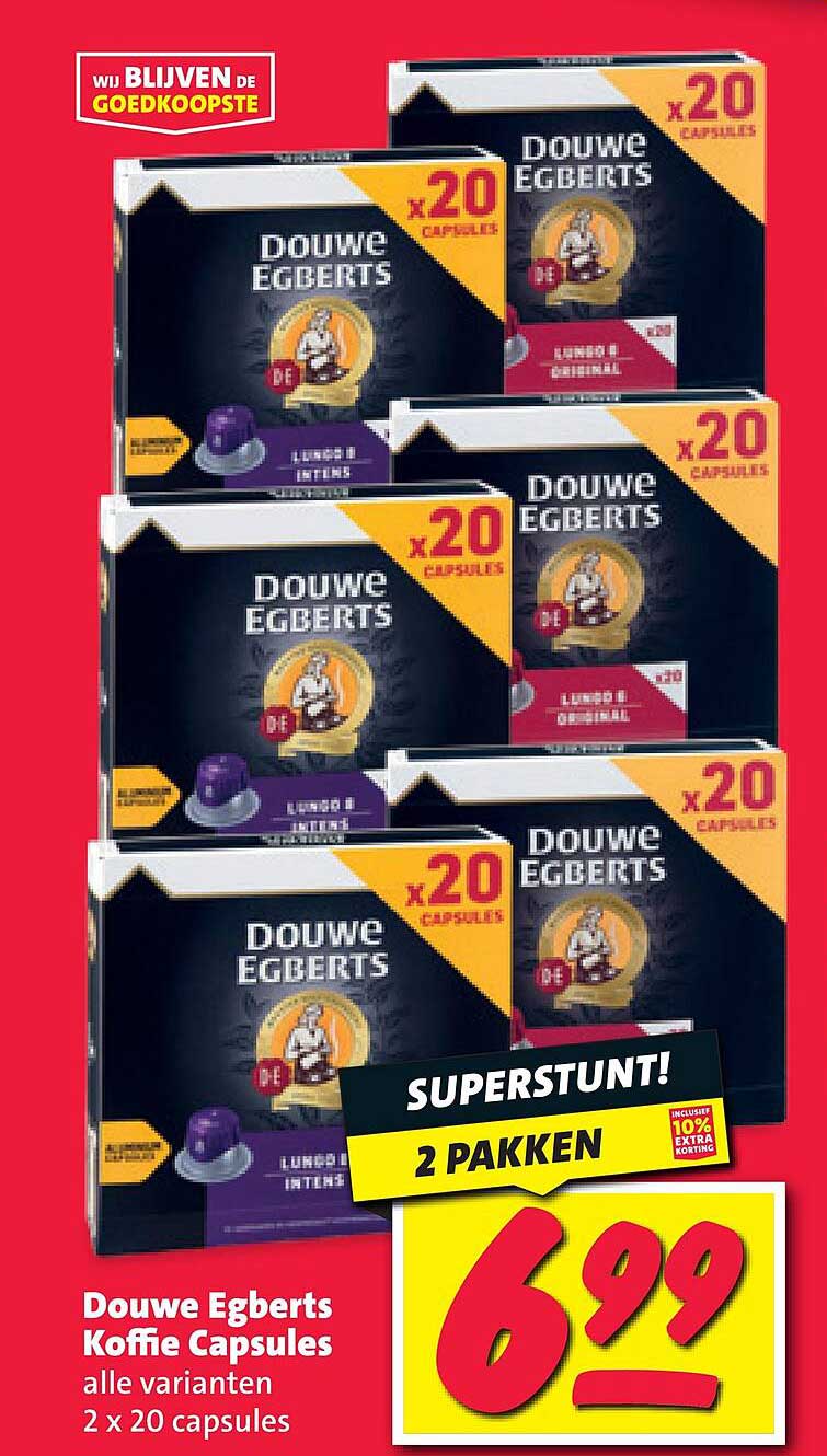 Douwe Egberts Koffie Capsules Aanbieding bij Nettorama - FolderFeest.nl