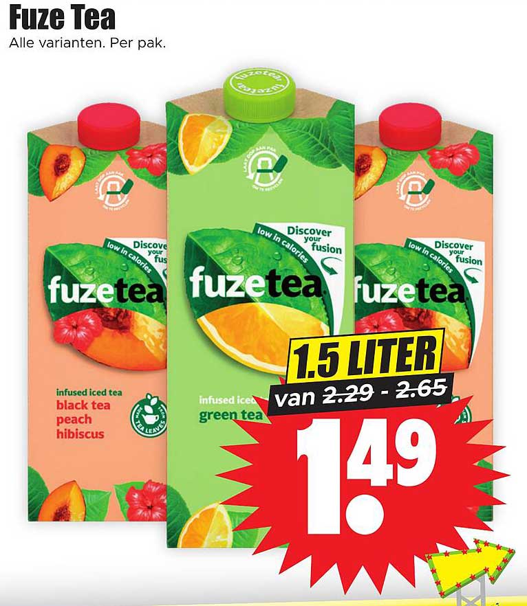 Fuze Tea aanbieding bij Dirk