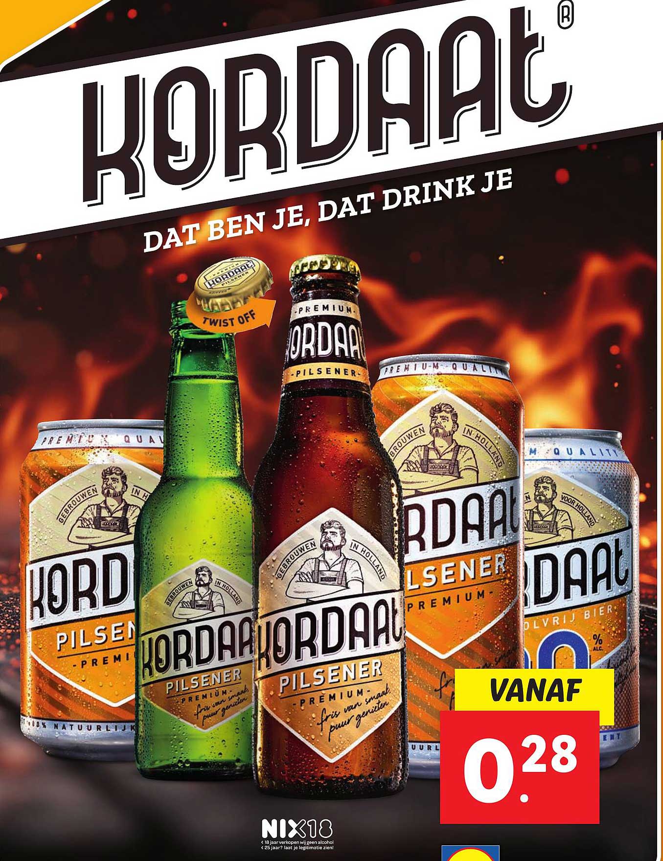 Kordaat Pilsener aanbieding bij Lidl