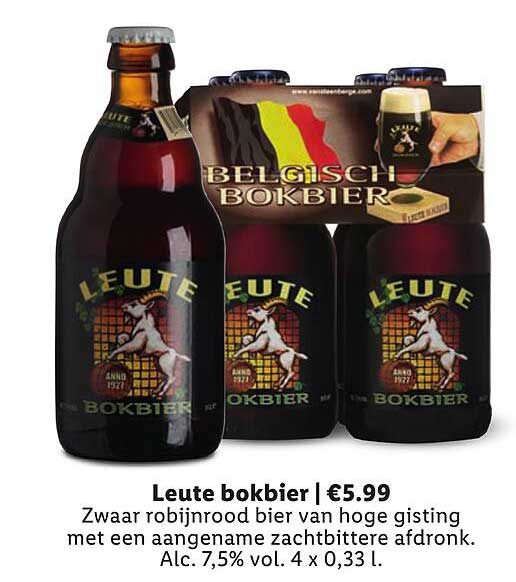 Leute Bokbier Aanbieding bij Lidl - FolderFeest.nl
