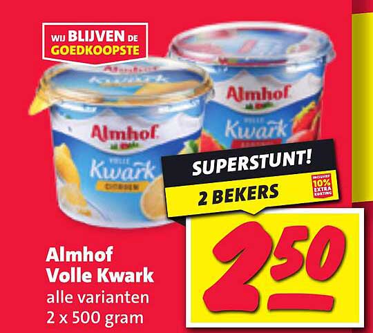 Almhof Volle Kwark aanbieding bij Nettorama