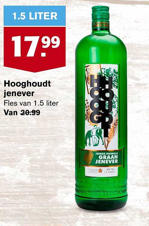 Hooghoudt Jenever Aanbieding bij Hoogvliet - FolderFeest.nl