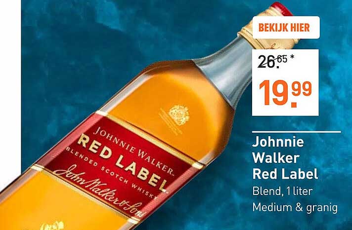 Johnnie Walker Red Label Aanbieding bij Gall & Gall - FolderFeest.nl