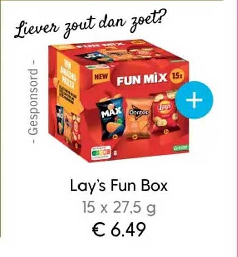 Lay's Fun Box aanbieding bij Albert Heijn