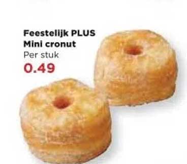 Feestelijk Plus Mini Cronut aanbieding bij PLUS