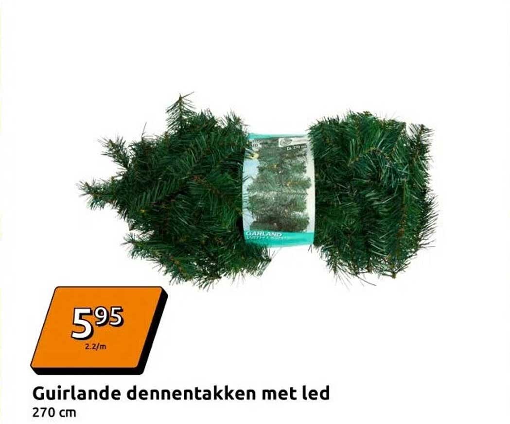 Guirlande Dennentakken Met Led 270 Cm Aanbieding bij Action ...