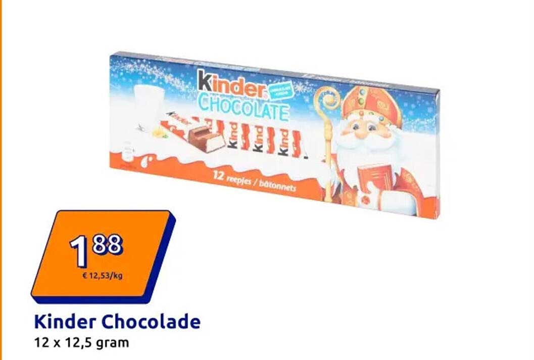 Kinder Chocolade Aanbieding bij Action - FolderFeest.nl