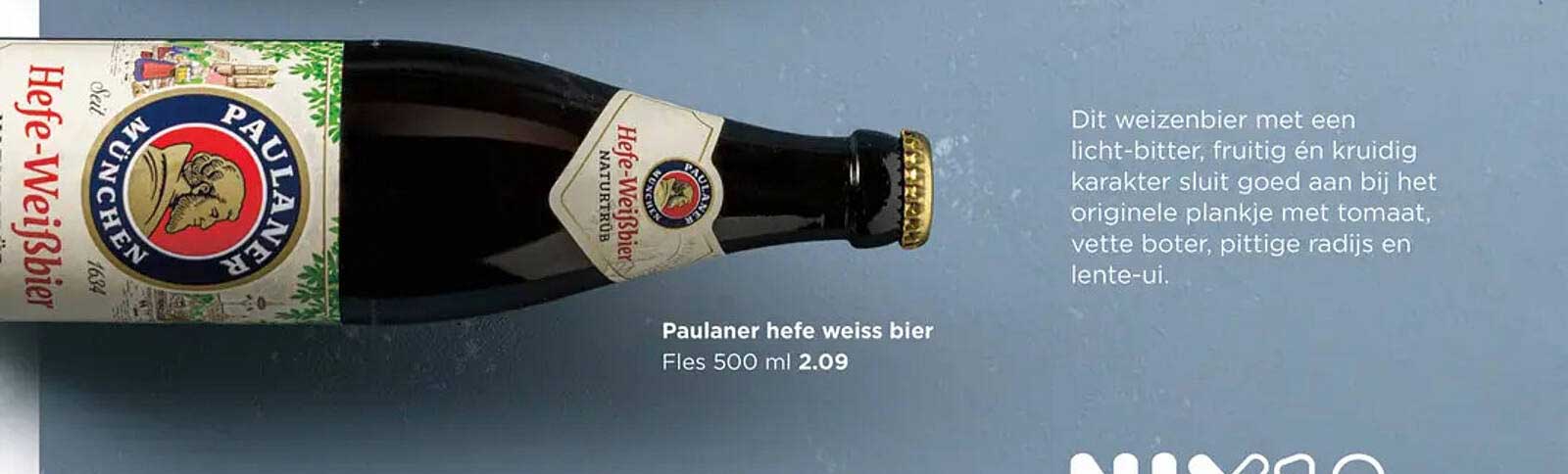 Paulaner Hefe Weiss Bier Fles 500 Ml Aanbieding bij Jumbo - FolderFeest.nl