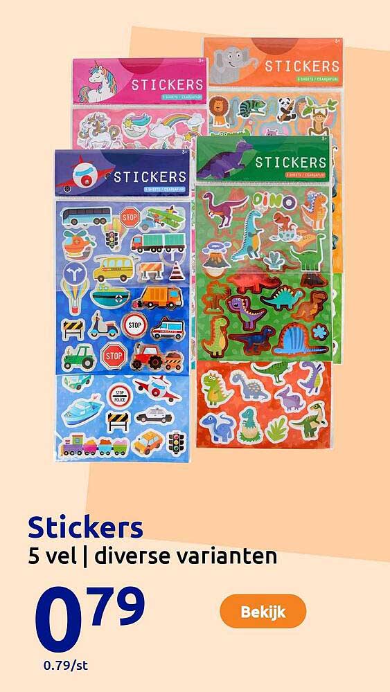 Stickers Aanbieding bij Action - FolderFeest.nl