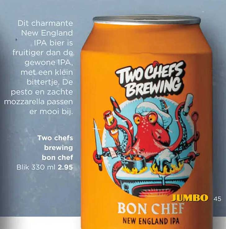 Two Chefs Brewing Bon Chef Blik 330 Ml Aanbieding bij Jumbo ...