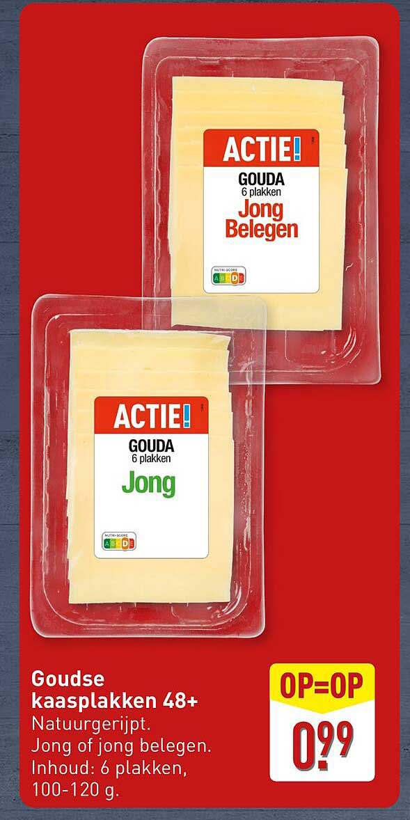 Gouda 6 Plakken Jong Belegen Aanbieding bij ALDI - FolderFeest.nl