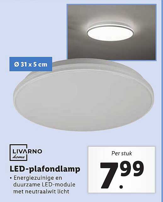 Led-Plafondlamp aanbieding bij Lidl