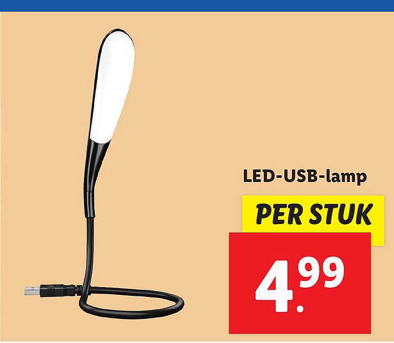 Led-Usb-Lamp aanbieding bij Lidl