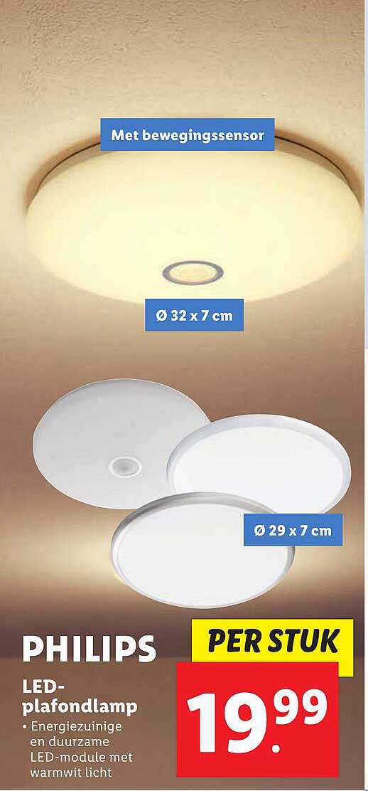 Philips Led-Plafondlamp aanbieding bij Lidl