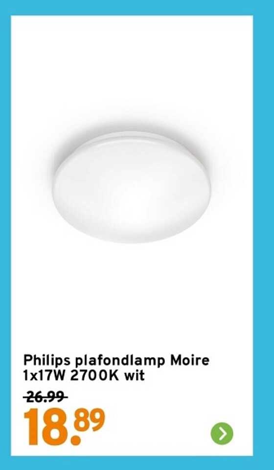 Philips Plafondlamp Moire aanbieding bij GAMMA