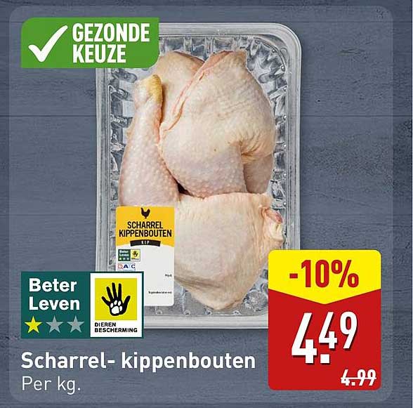 Scharrel- Kippenbouten Aanbieding bij ALDI - FolderFeest.nl