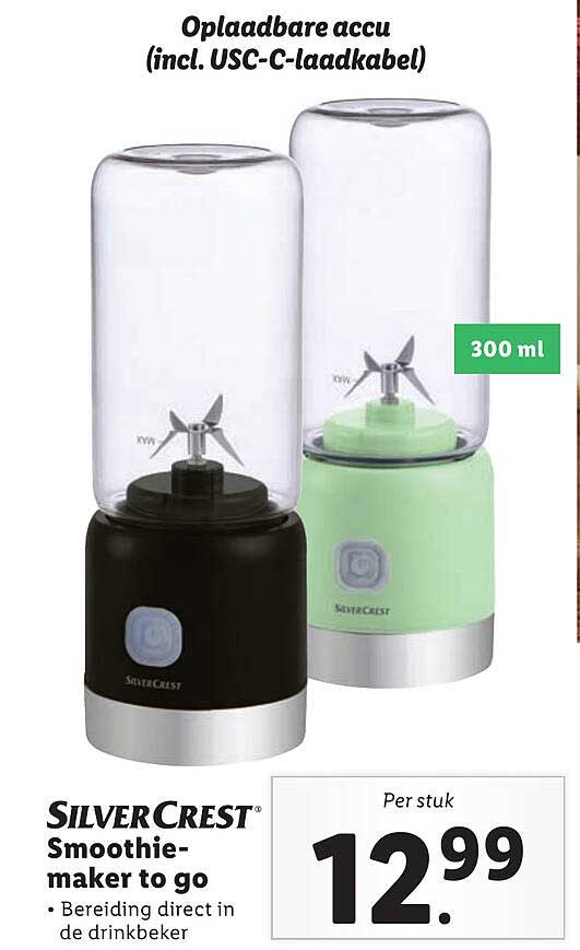 Silvercrest® Smoothie-Maker To Go aanbieding bij Lidl