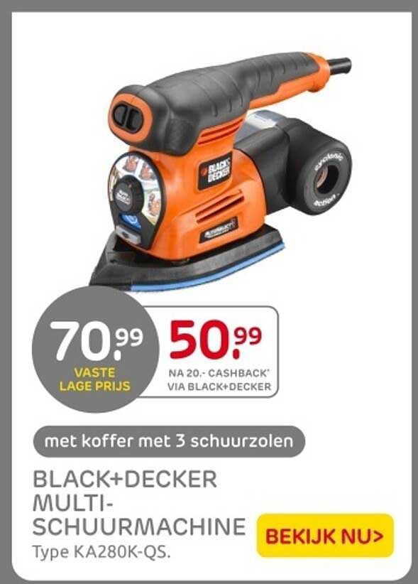 Black+Decker Multi-Schuurmachine Type Ka280K-Qs Aanbieding bij Praxis ...