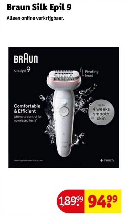 Braun Silk Epil 9 Aanbieding bij Kruidvat - FolderFeest.nl