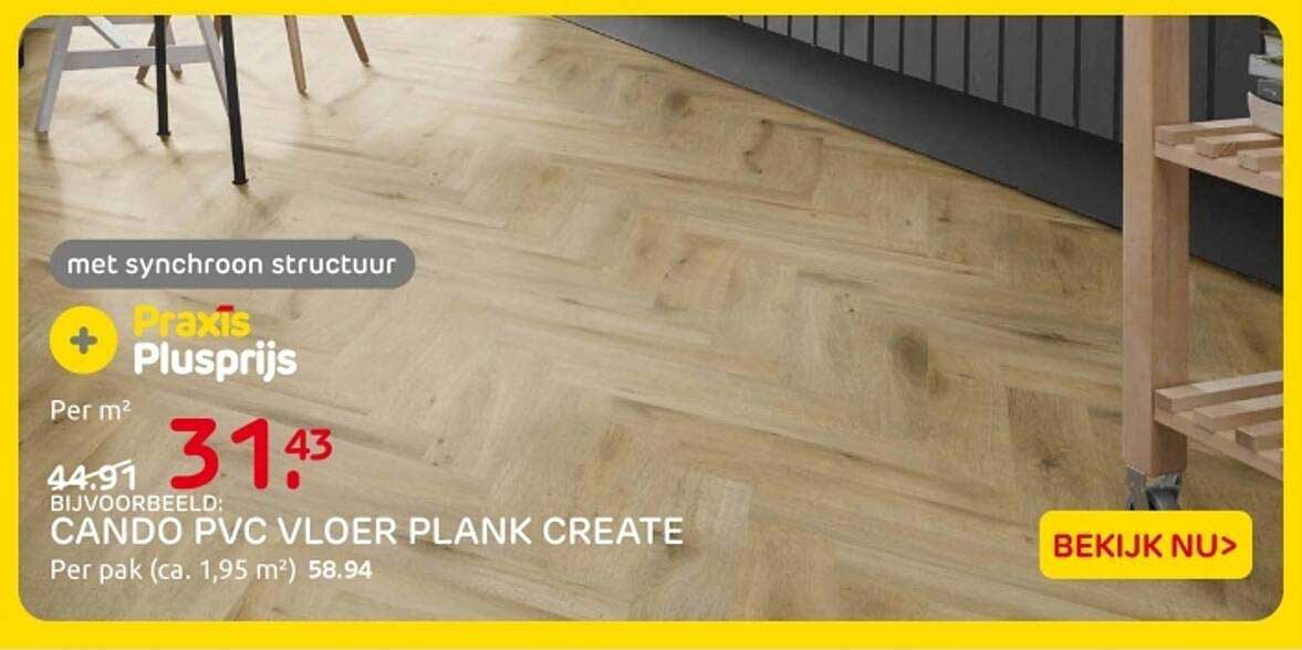 Cando Pvc Vloer Plank Create Aanbieding bij Praxis - FolderFeest.nl