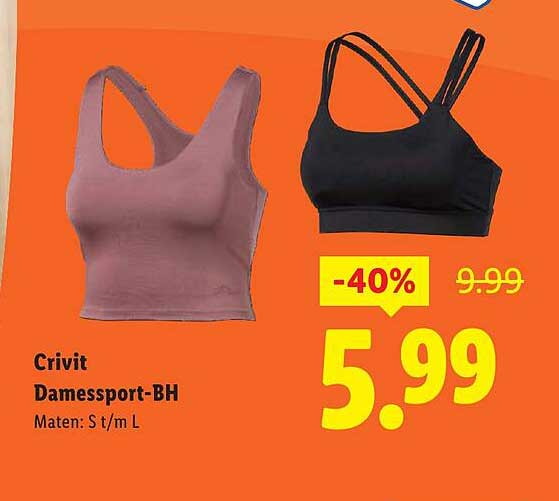 Crivit Damessport-Bh Aanbieding bij Lidl - FolderFeest.nl