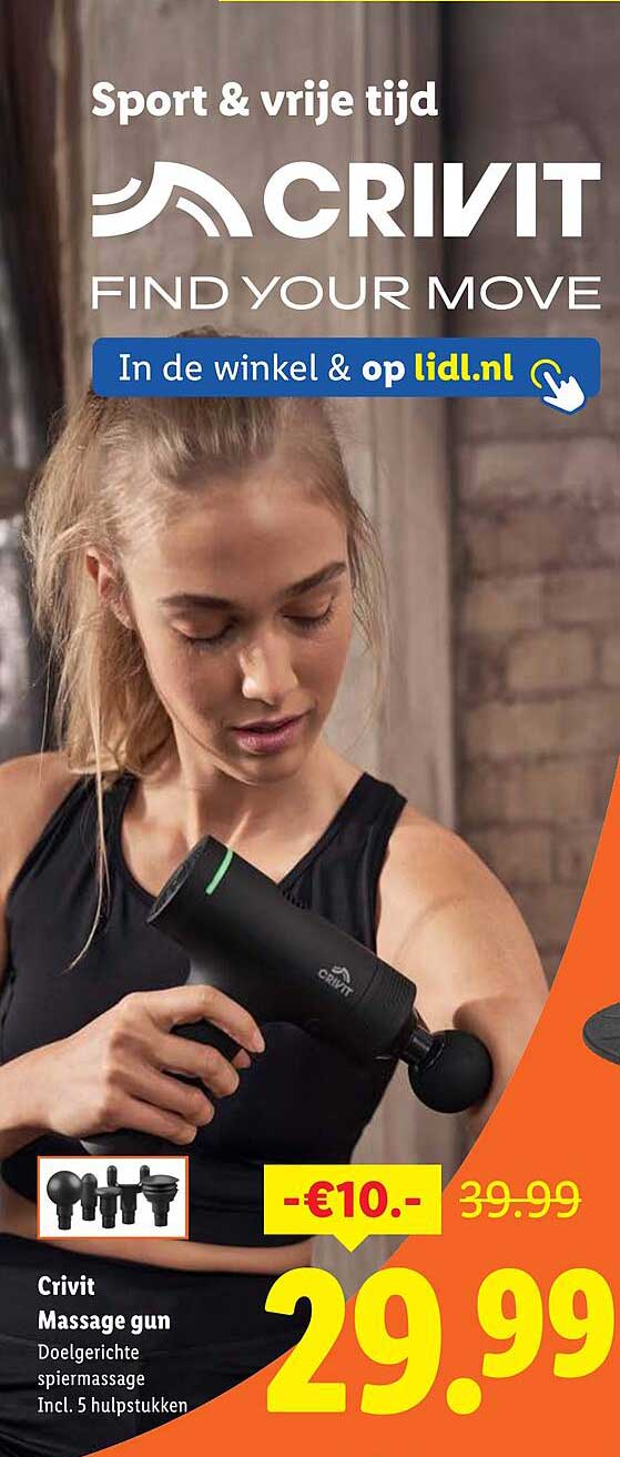 Crivit Massage Gun Aanbieding bij Lidl - FolderFeest.nl