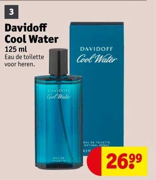 Davidoff Cool Water 125 Ml Eau De Toilette Voor Heren. Aanbieding bij ...