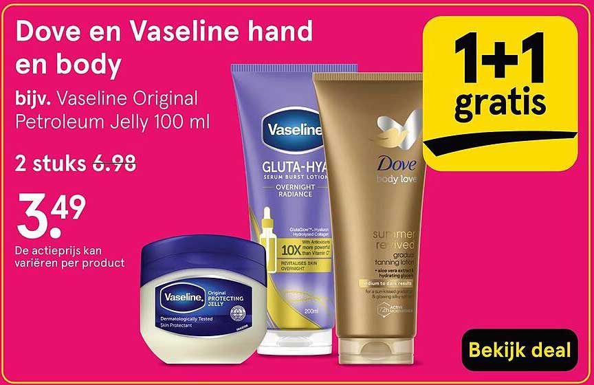 Dove En Vaseline Hand En Body Aanbieding bij Etos - FolderFeest.nl