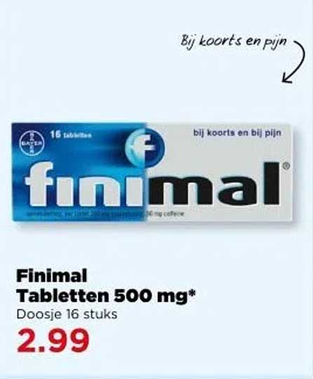 Finimal Tabletten 500 Mg* Aanbieding bij PLUS - FolderFeest.nl