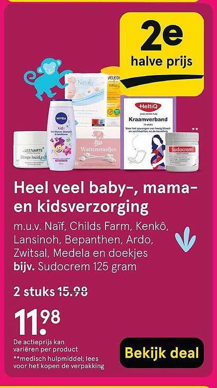 Heel Veel Baby-, Mama- En Kidsverzorging Aanbieding bij Etos ...
