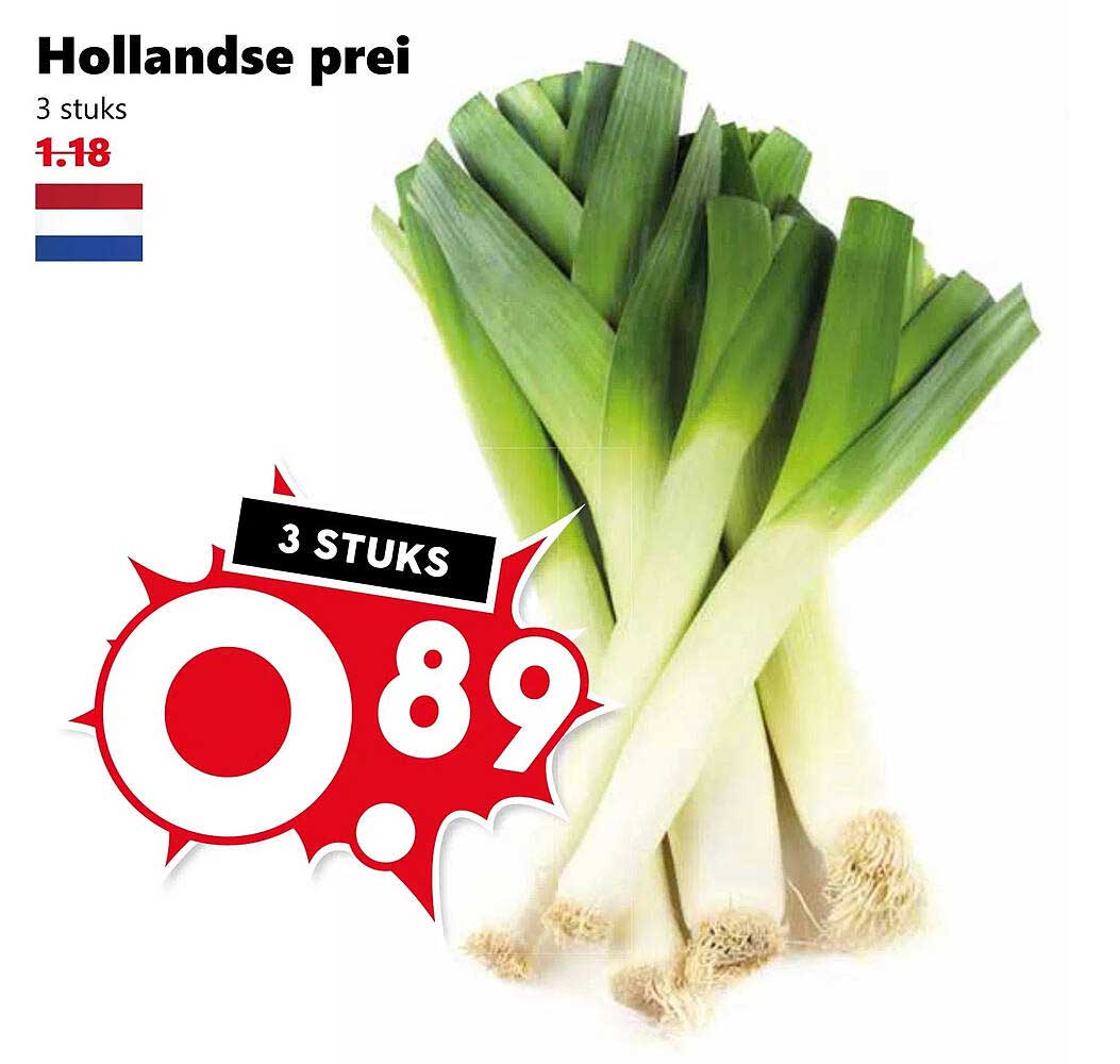 Hollandse Prei 3 Stuks Aanbieding bij Coop - FolderFeest.nl
