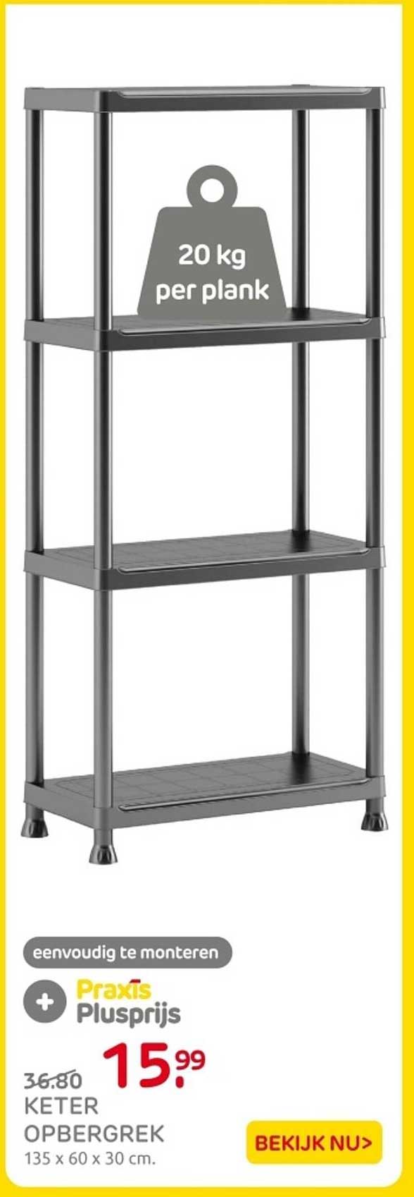 Keter Opbergrek Aanbieding bij Praxis - FolderFeest.nl