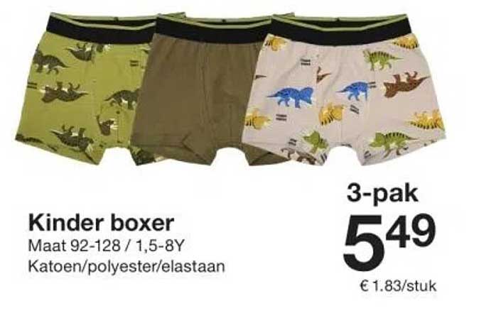 Kinder Boxer Aanbieding bij Zeeman - FolderFeest.nl