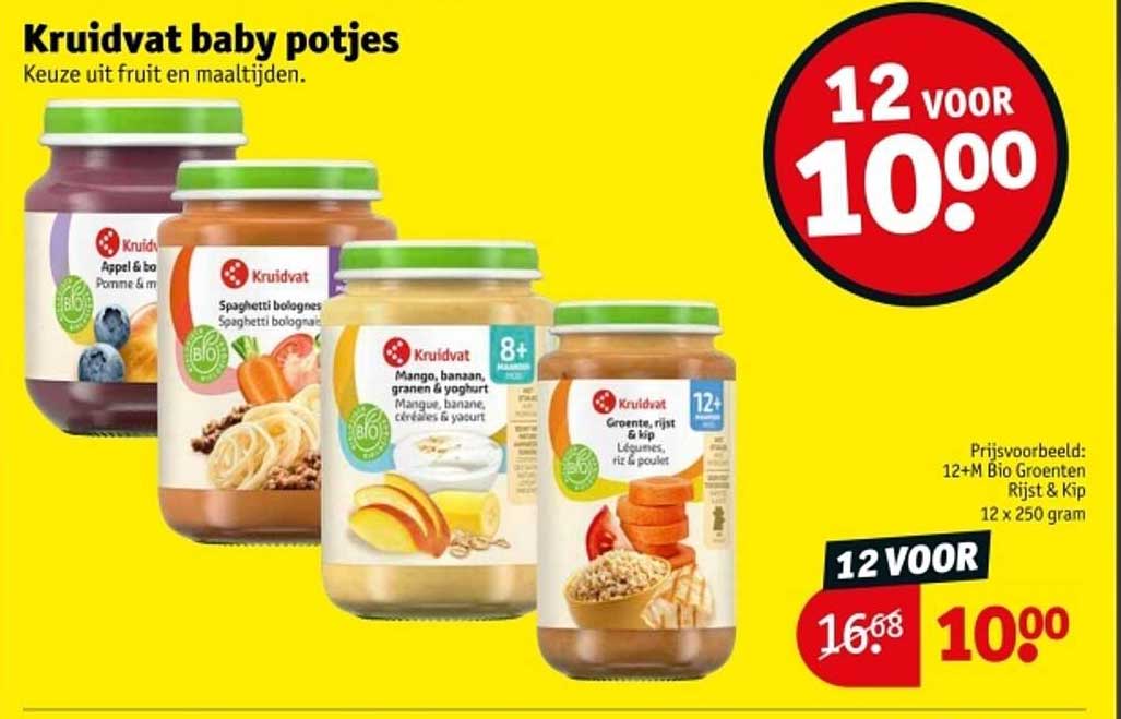 Kruidvat Baby Potjes Aanbieding bij Kruidvat - FolderFeest.nl