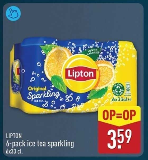Lipton 6-Pack Ice Tea Sparkling 6X33 Cl. Aanbieding bij ALDI ...