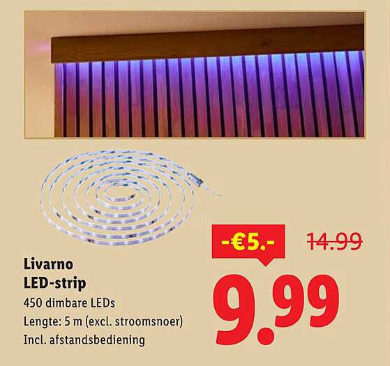 Livarno Led-Strip Aanbieding bij Lidl - FolderFeest.nl