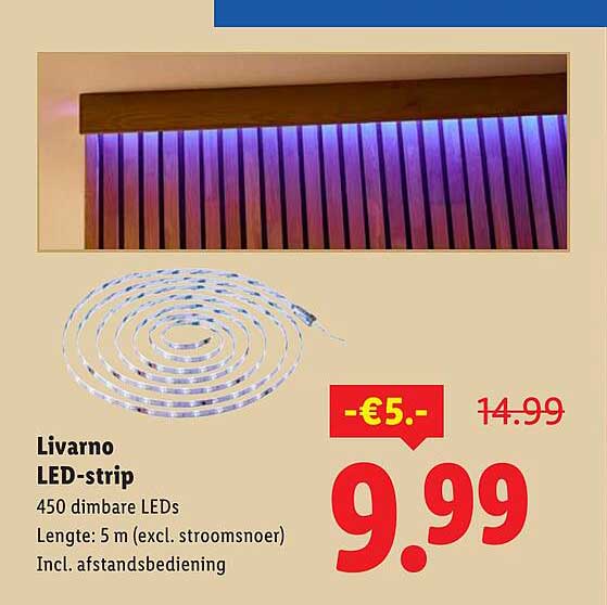 Livorno Led-Strip Aanbieding bij Lidl - FolderFeest.nl