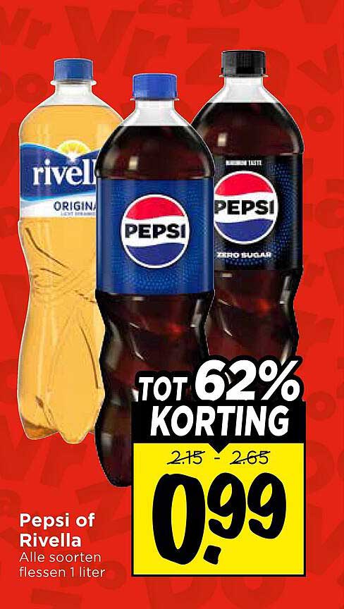 Pepsi Of Rivella Aanbieding bij Vomar - FolderFeest.nl
