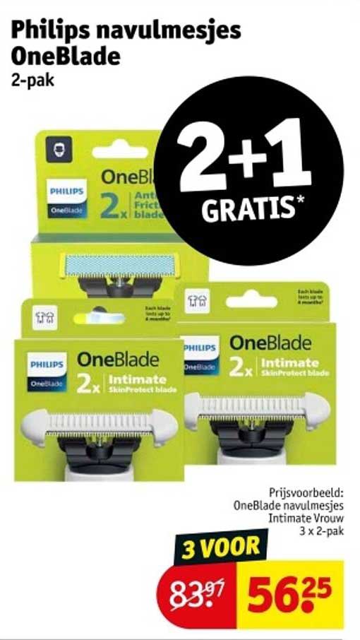 Philips Oneblade Scheerapparaten Aanbieding bij Etos - FolderFeest.nl