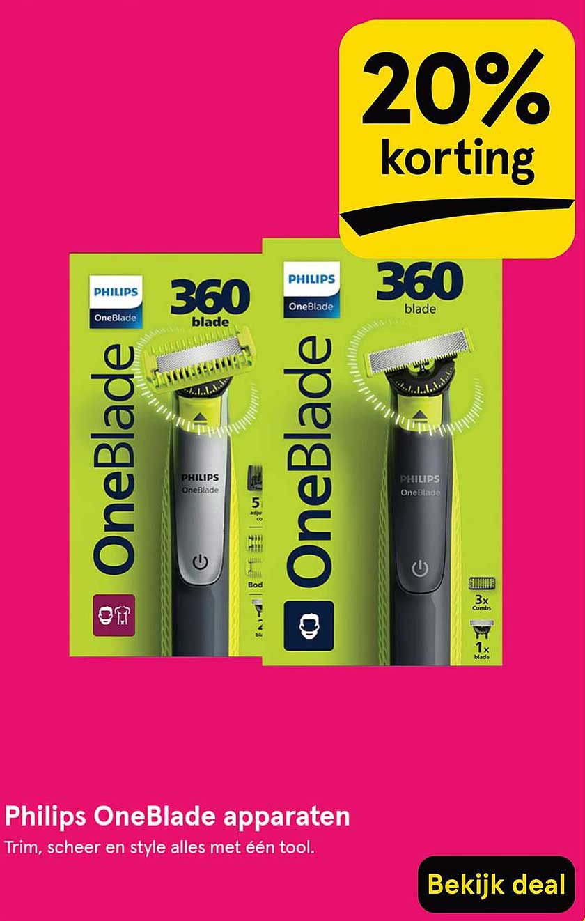 Philips Oneblade Apparaten Aanbieding bij Etos - FolderFeest.nl