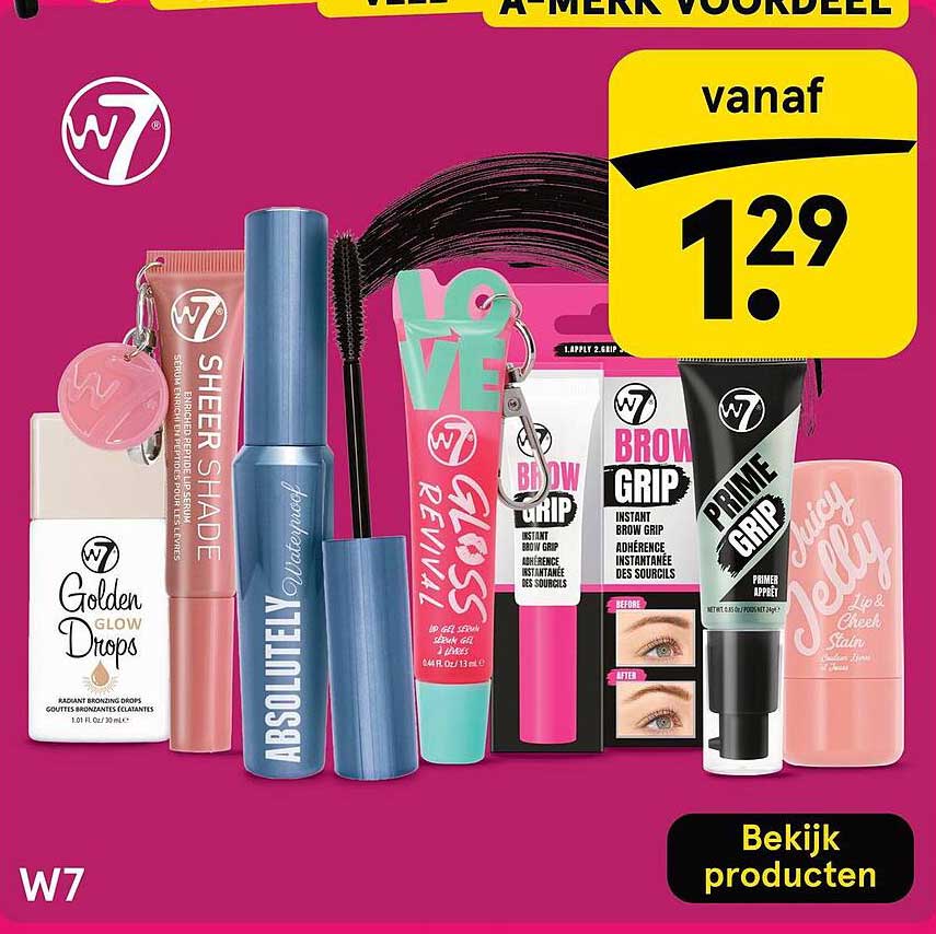 W7 Aanbieding bij Etos - FolderFeest.nl