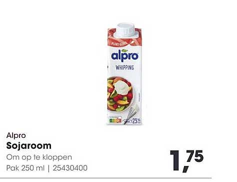 Alpro Sojaroom Aanbieding bij HANOS - FolderFeest.nl