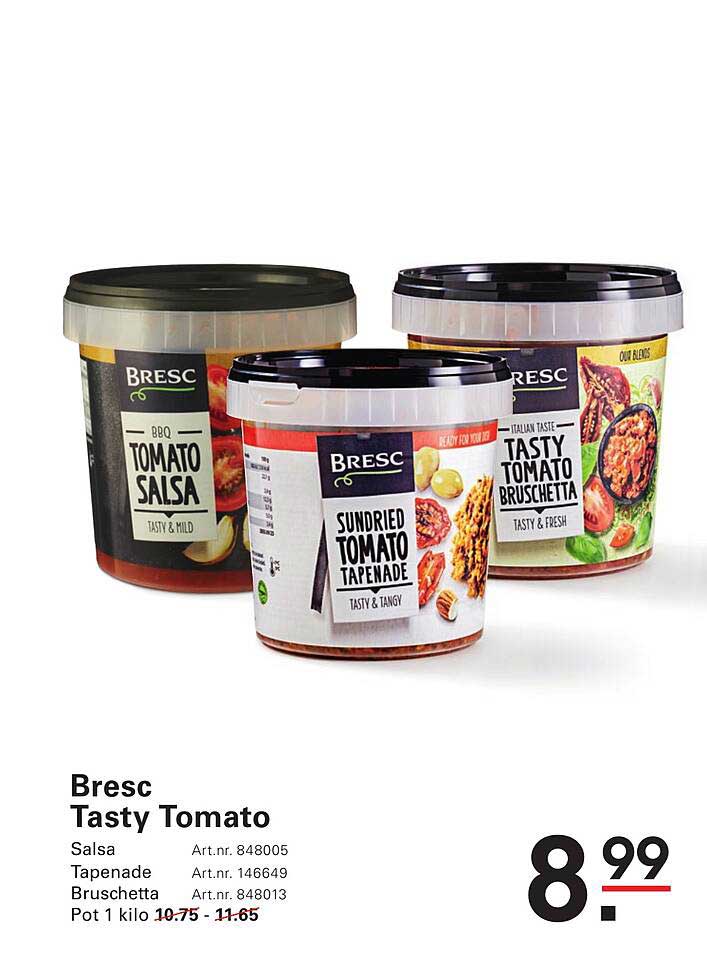 Bresc Tasty Tomato Aanbieding bij Sligro - FolderFeest.nl