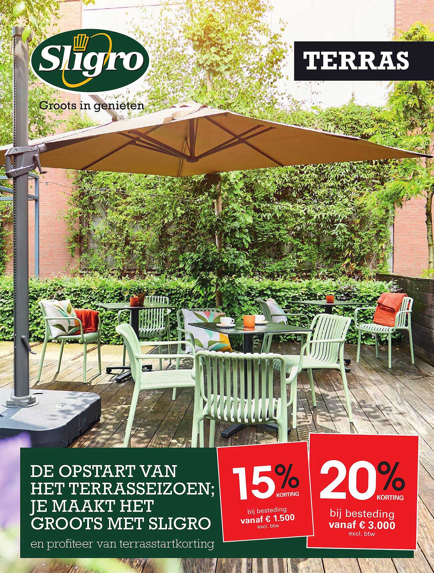 De Opstart Van Het Terrasseizoen; Je Makt Het Groots Met Sligro ...