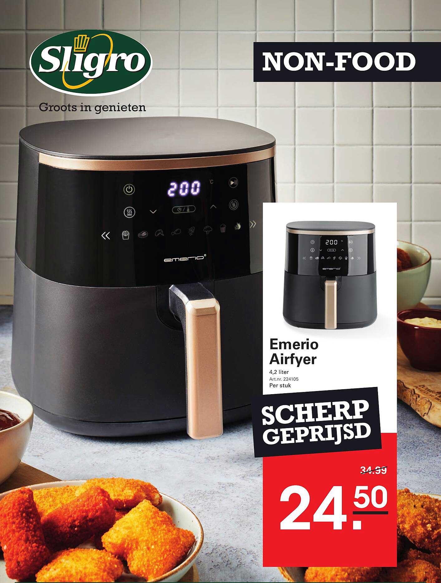 Emerio Airfyer Aanbieding bij Sligro - FolderFeest.nl