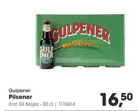 Gulpener Pilsener Aanbieding bij HANOS - FolderFeest.nl