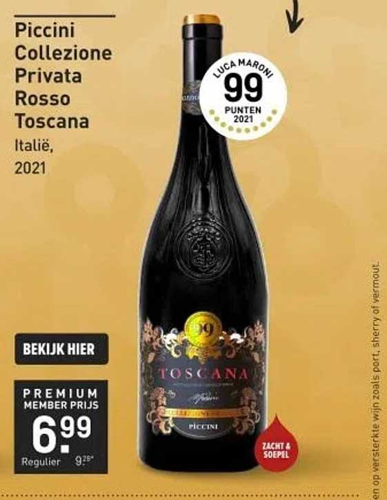Piccini Collezione Privata Rosso Toscana Aanbieding bij Gall & Gall ...