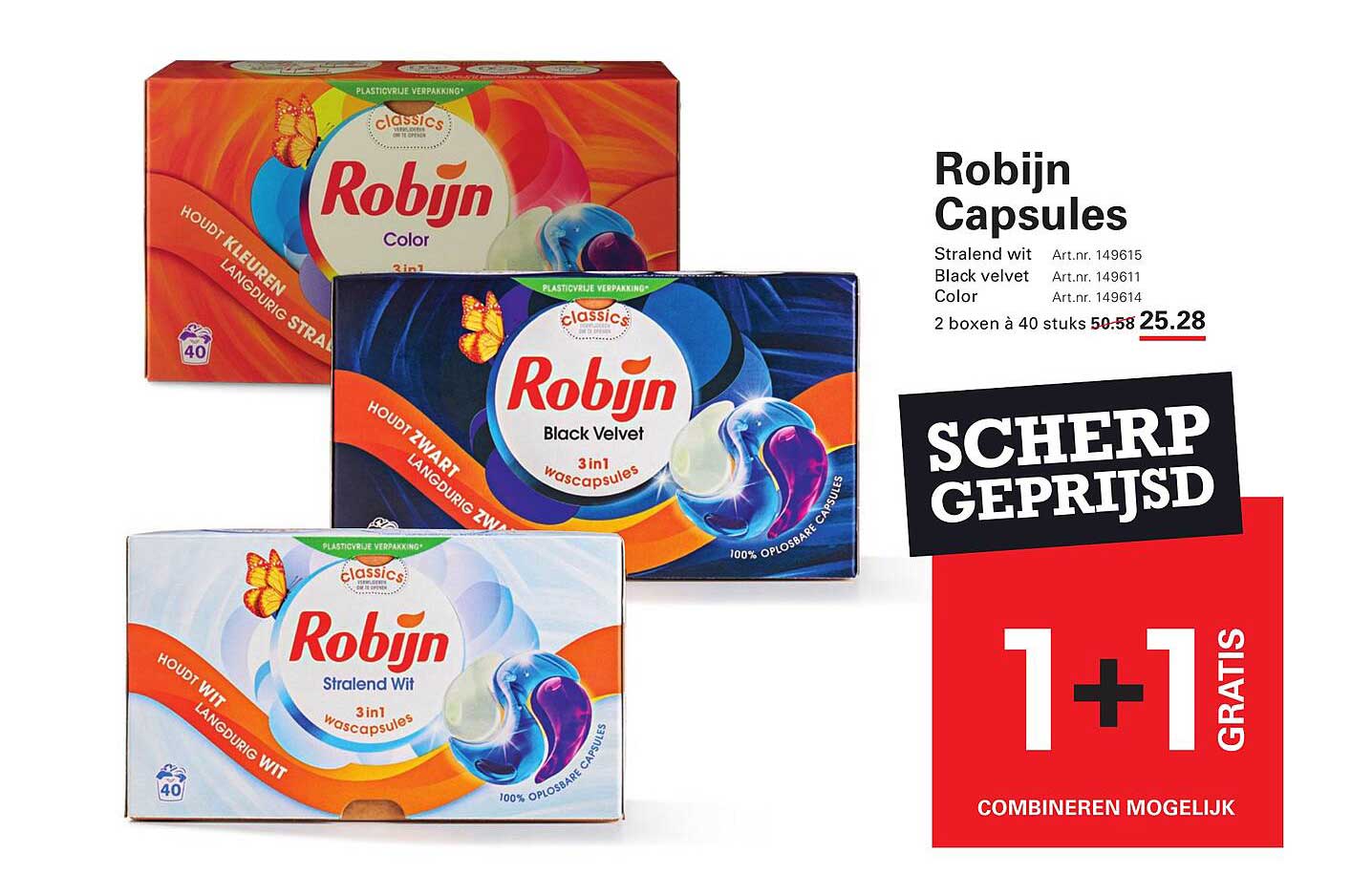 Robijn Capsules Aanbieding bij Sligro - FolderFeest.nl